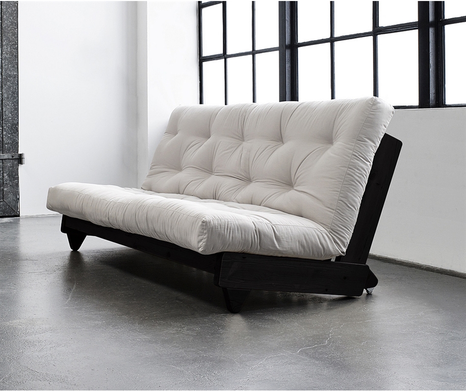 Divano letto futon Fresh Nero - Zen - Vivere Zen