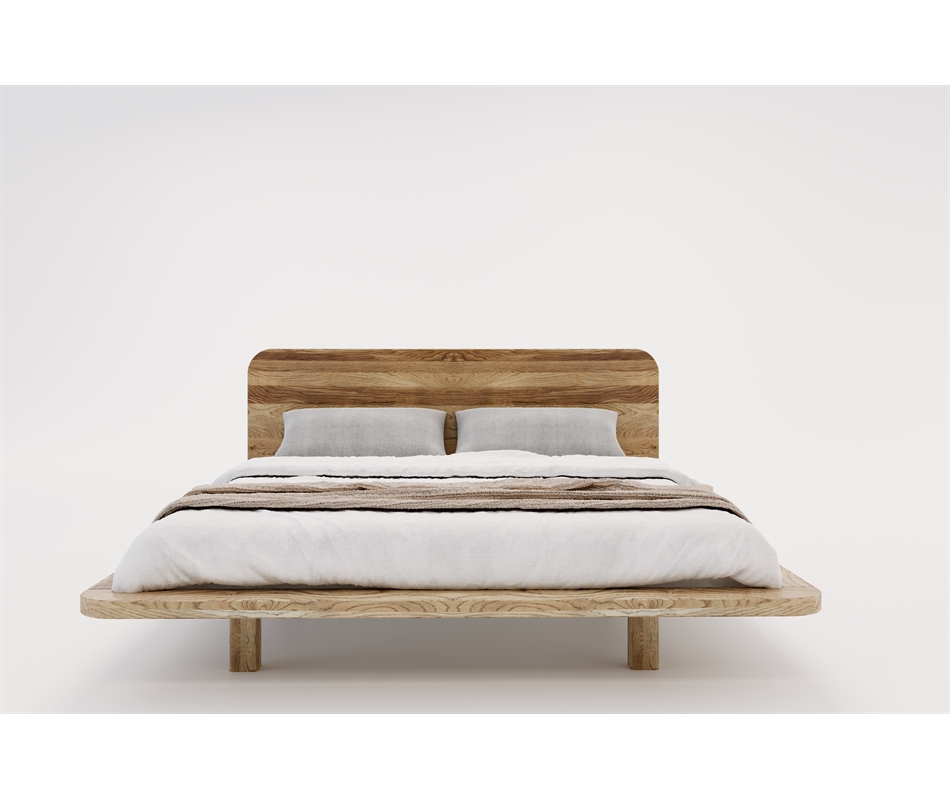 Letto in legno massiccio di Rovere - Lumen - Vivere Zen